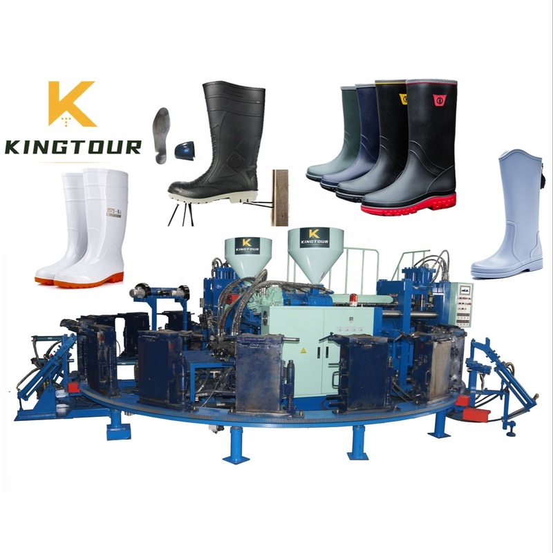 Rotary PVC Shoe Machine 16 Station 2 Color Shoe Injection Machine KT-8196
