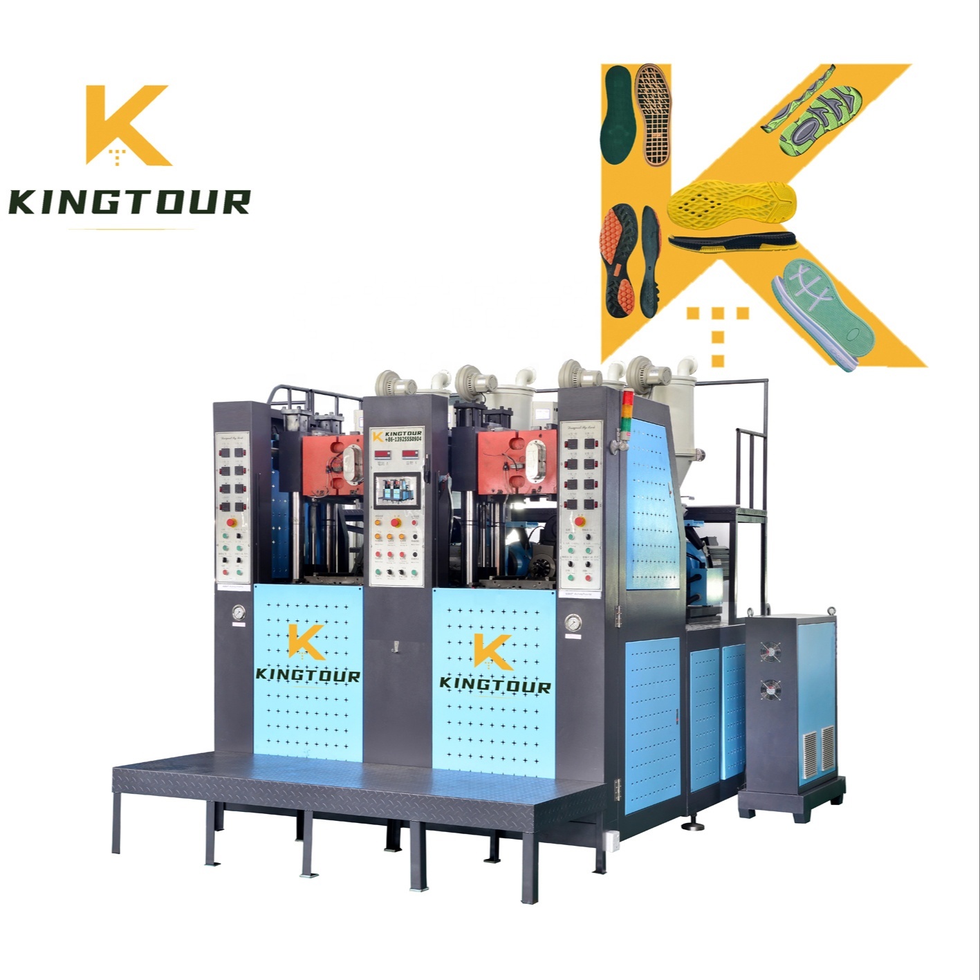 Rotary Sole Injection Moulding Machine 18500W PVC Sole Making Machine ...