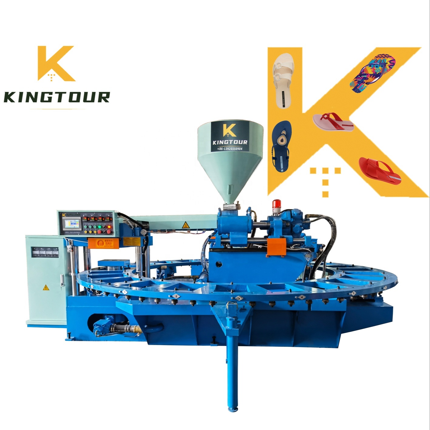 380V / 220V PCU Shoes Machine 18500W Shoe Production Machine